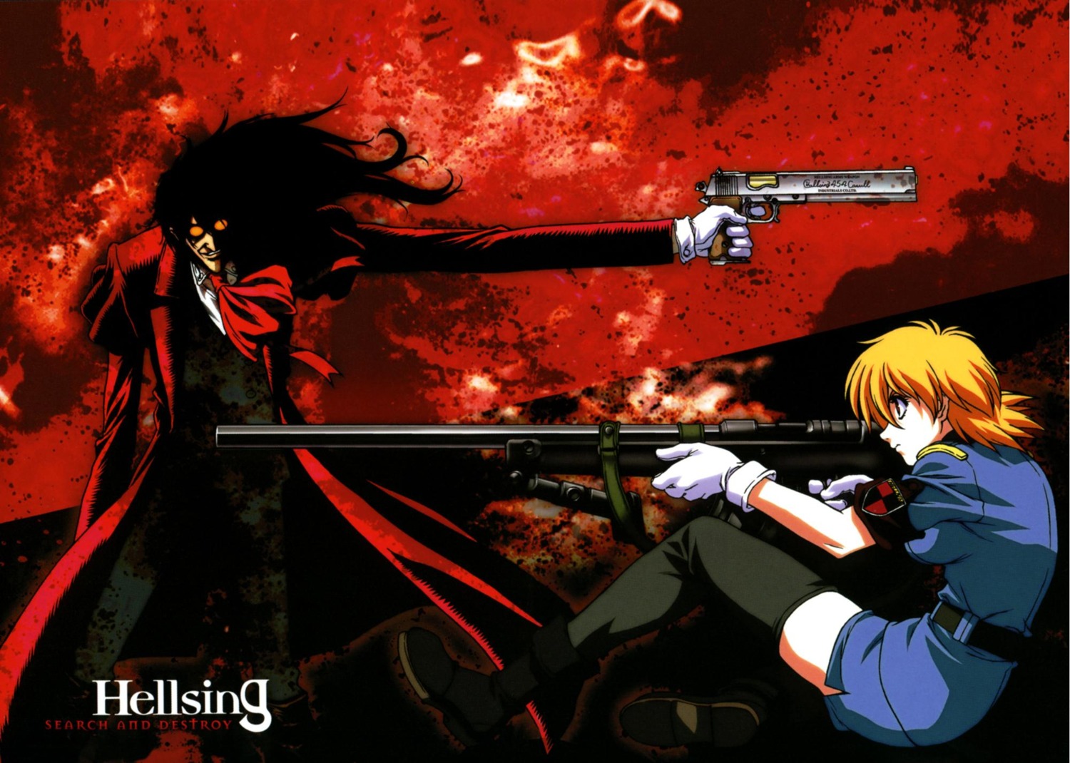 hellsing alucard seras victoria gun male | #74733 | yande.re
